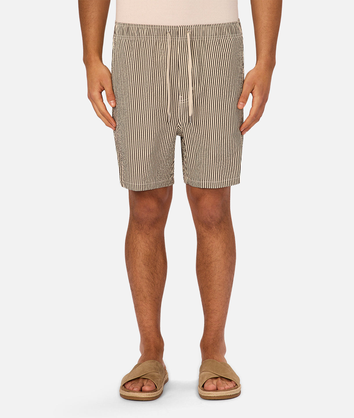 The Coressia Swim Trunk - Dark Sage / Vanilla – Industrie US